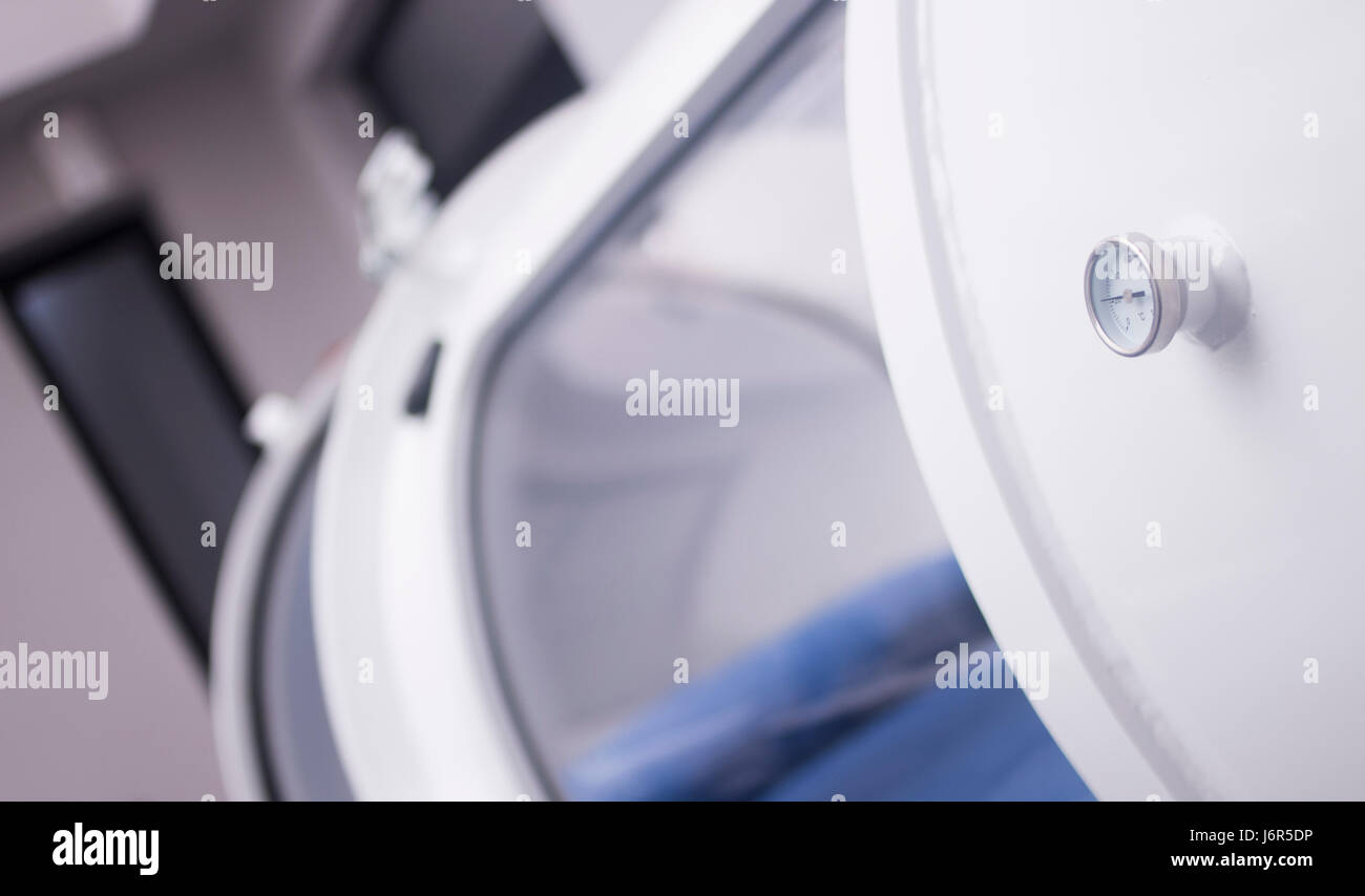 HBOT hyperbaric oxygen therapy tank chamber in hospital clinic to treat ...