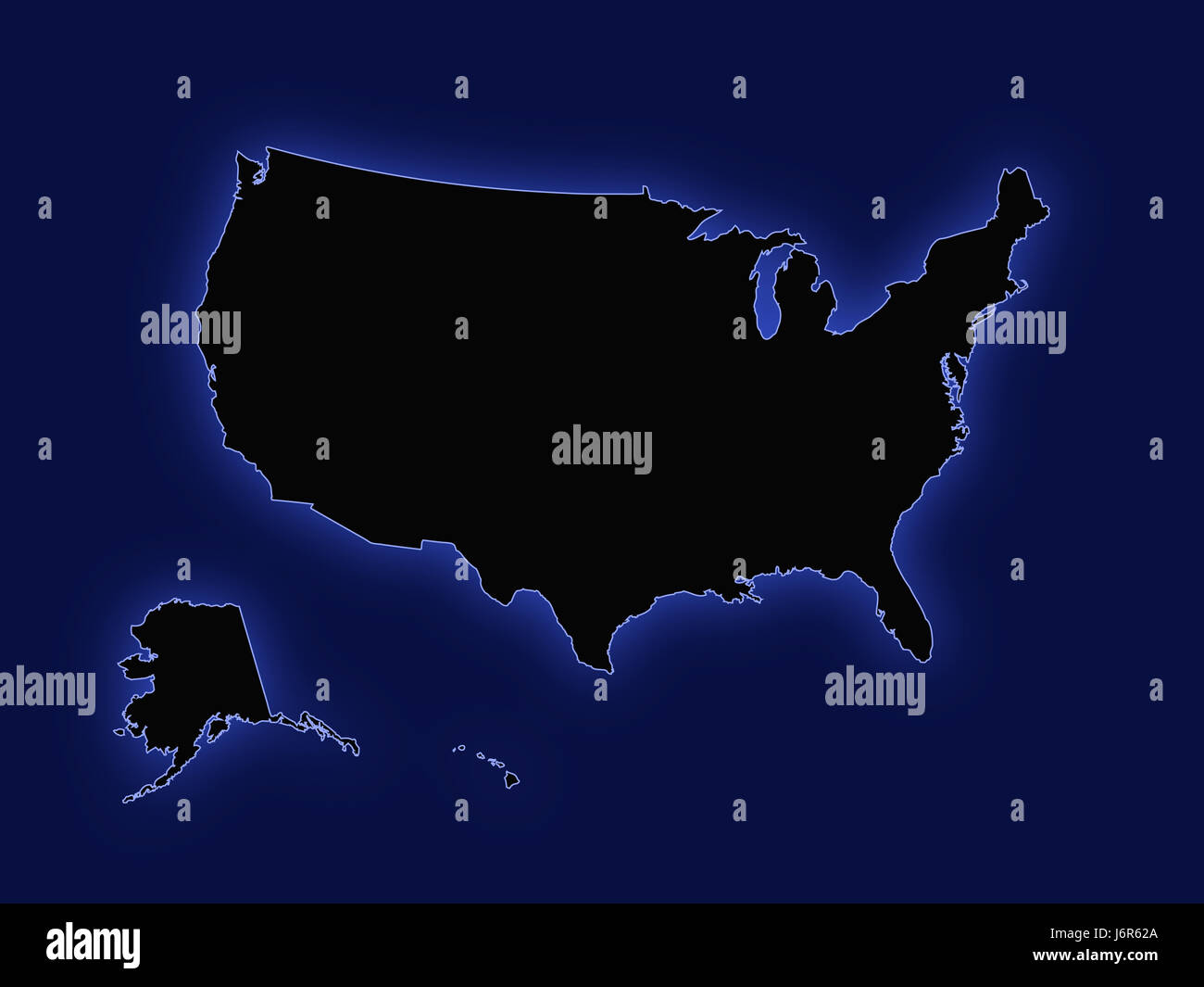 Country usa map hi-res stock photography and images - Alamy