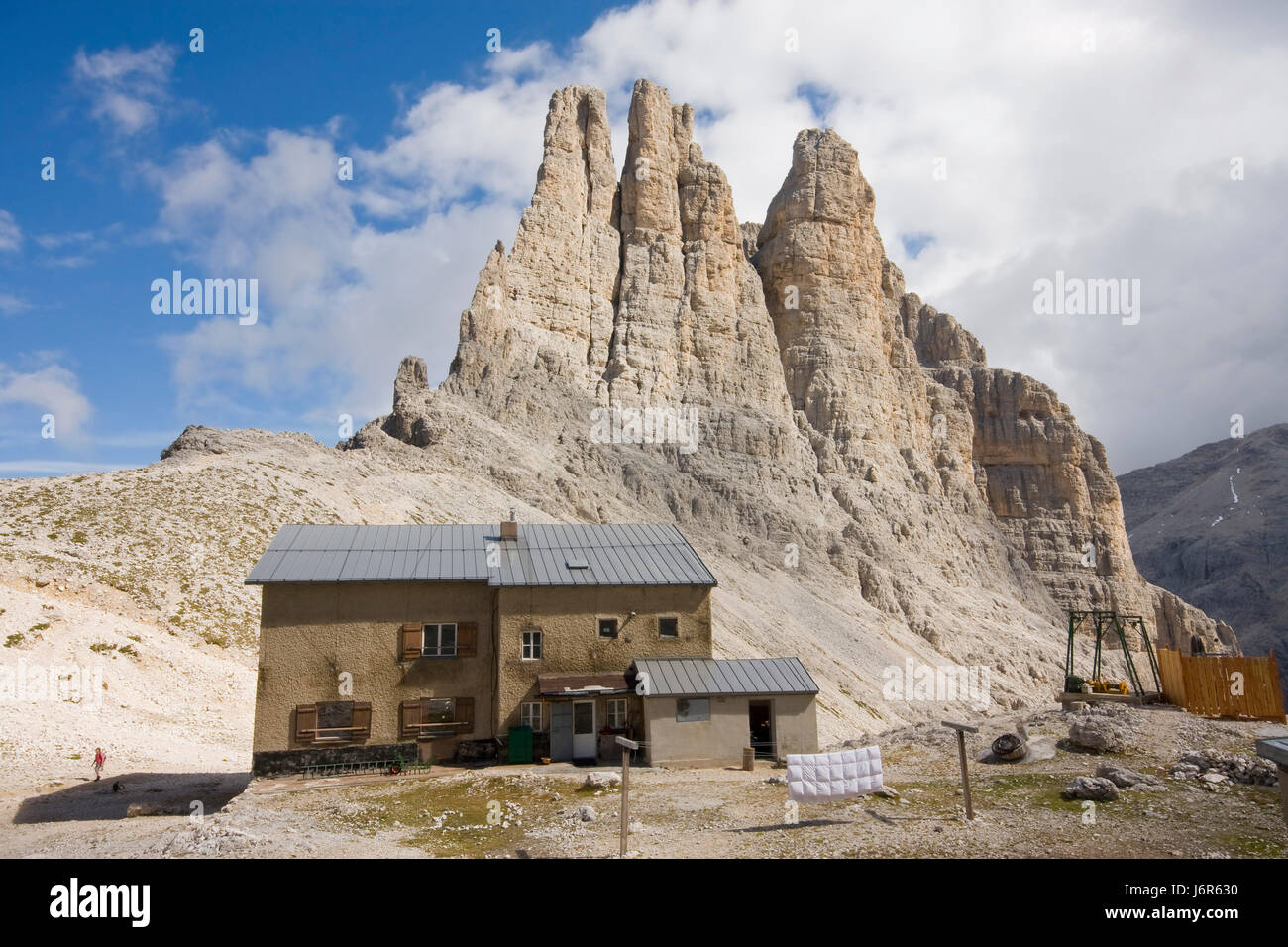 house building dolomites alps alpine style of construction architecture ...