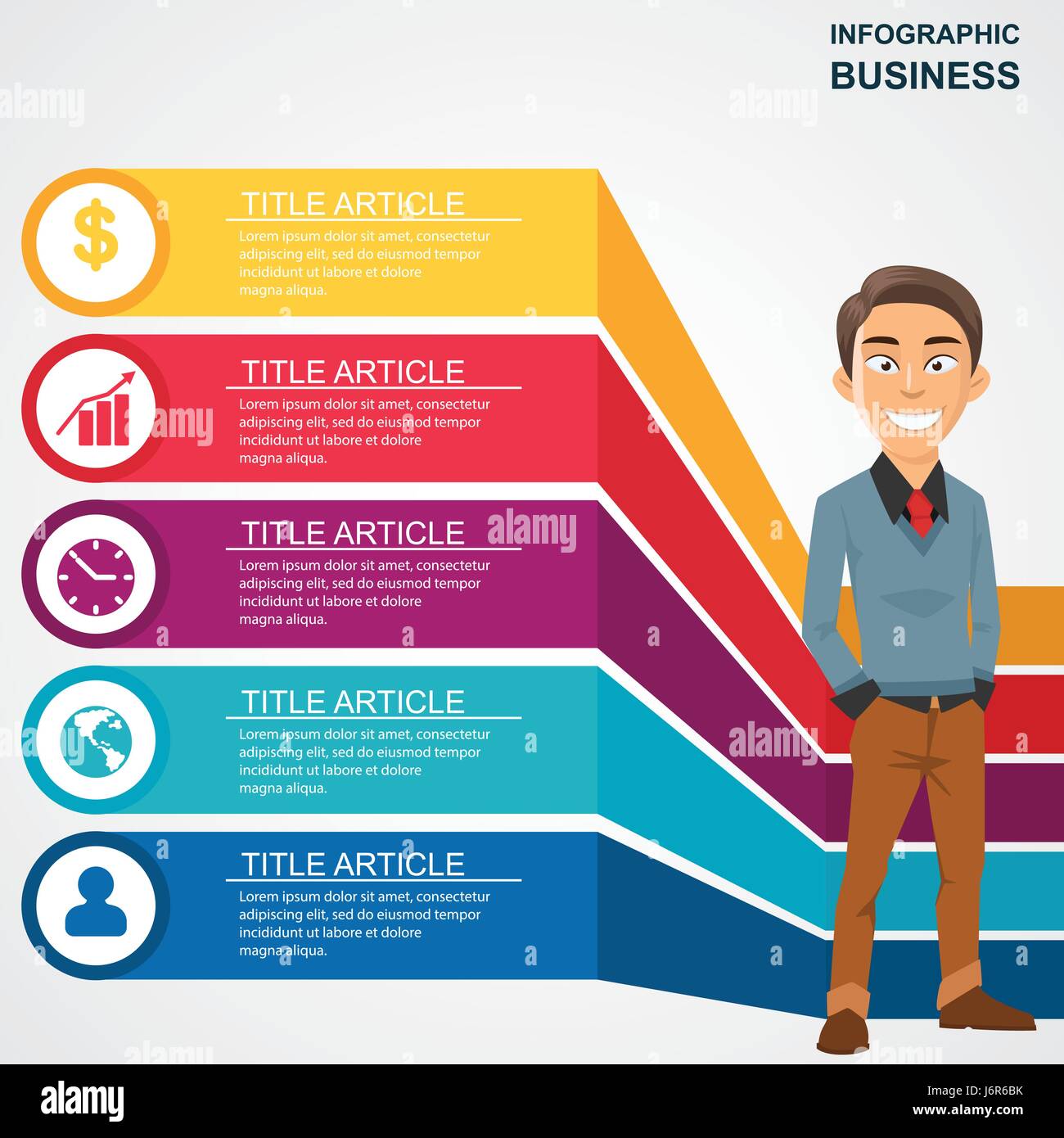 Vector Stock Business Infographic Stock Vector Image & Art - Alamy