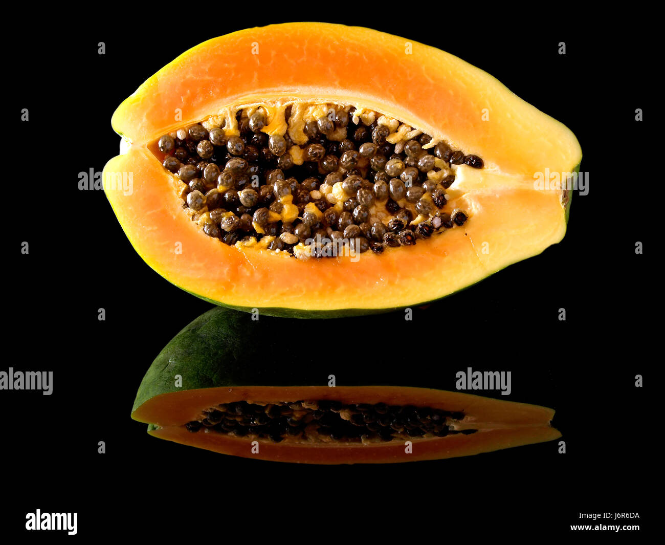 fruit tropical papaya macro close-up macro admission close up view ...
