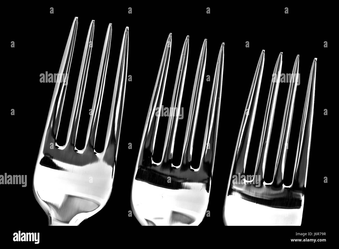 silver high-grade steel brilliance chromium forks flatware eating eat ...