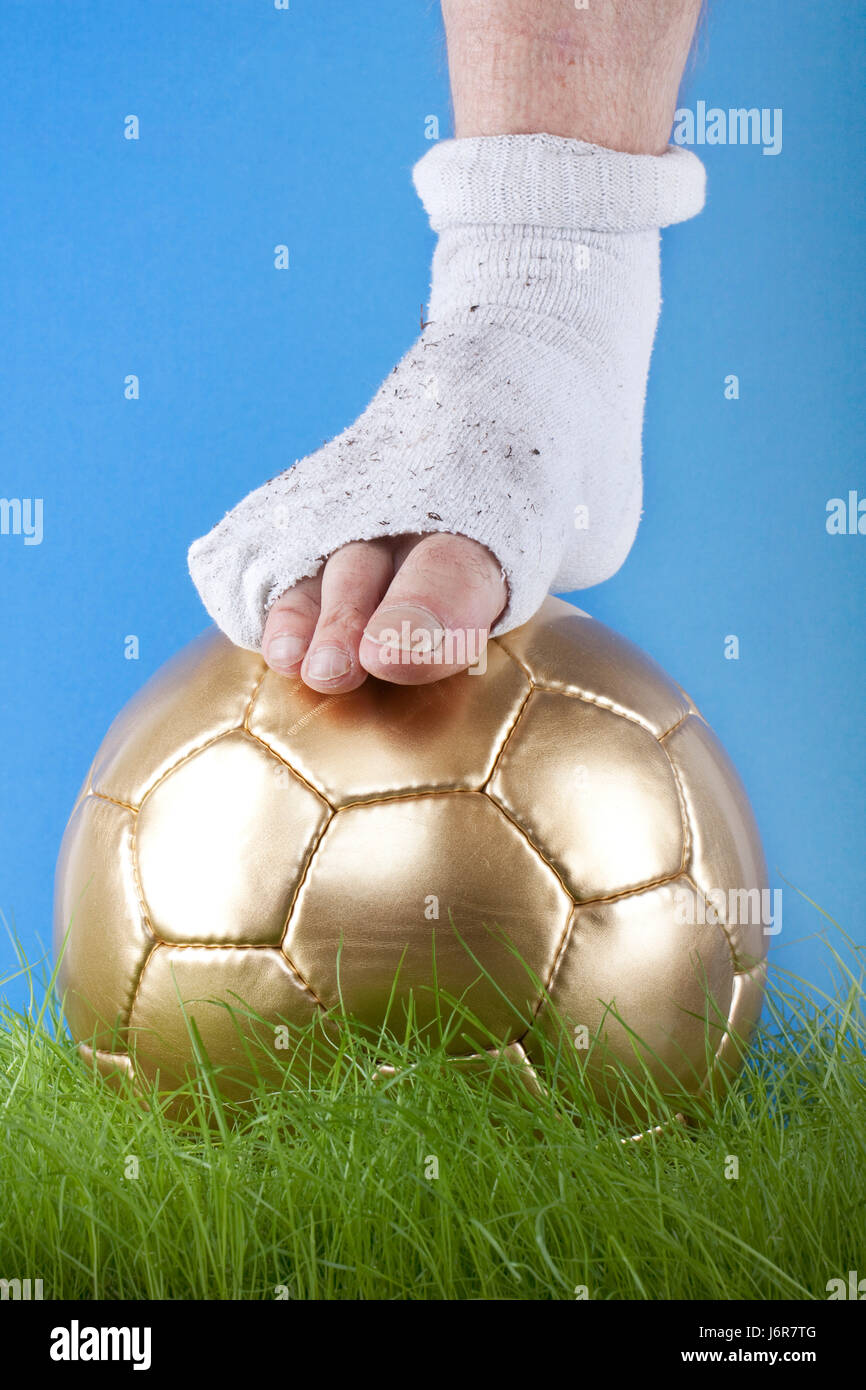ball foot toe sock leg meadow sport sports soccer football grass lawn ...