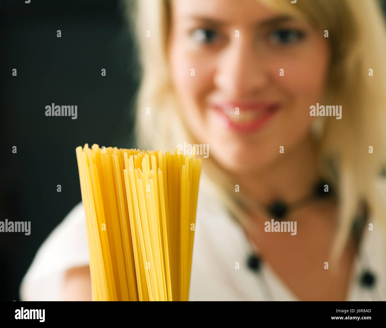pasta woman series Stock Photo - Alamy