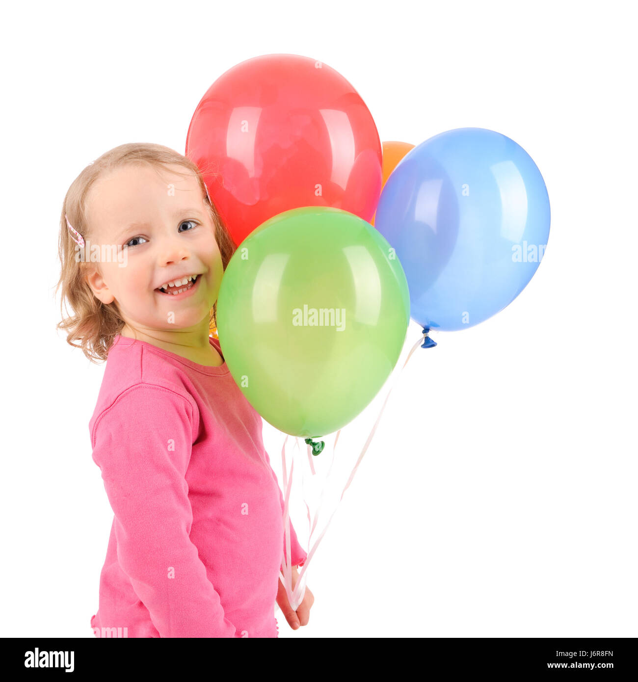 child with balloons Stock Photo - Alamy