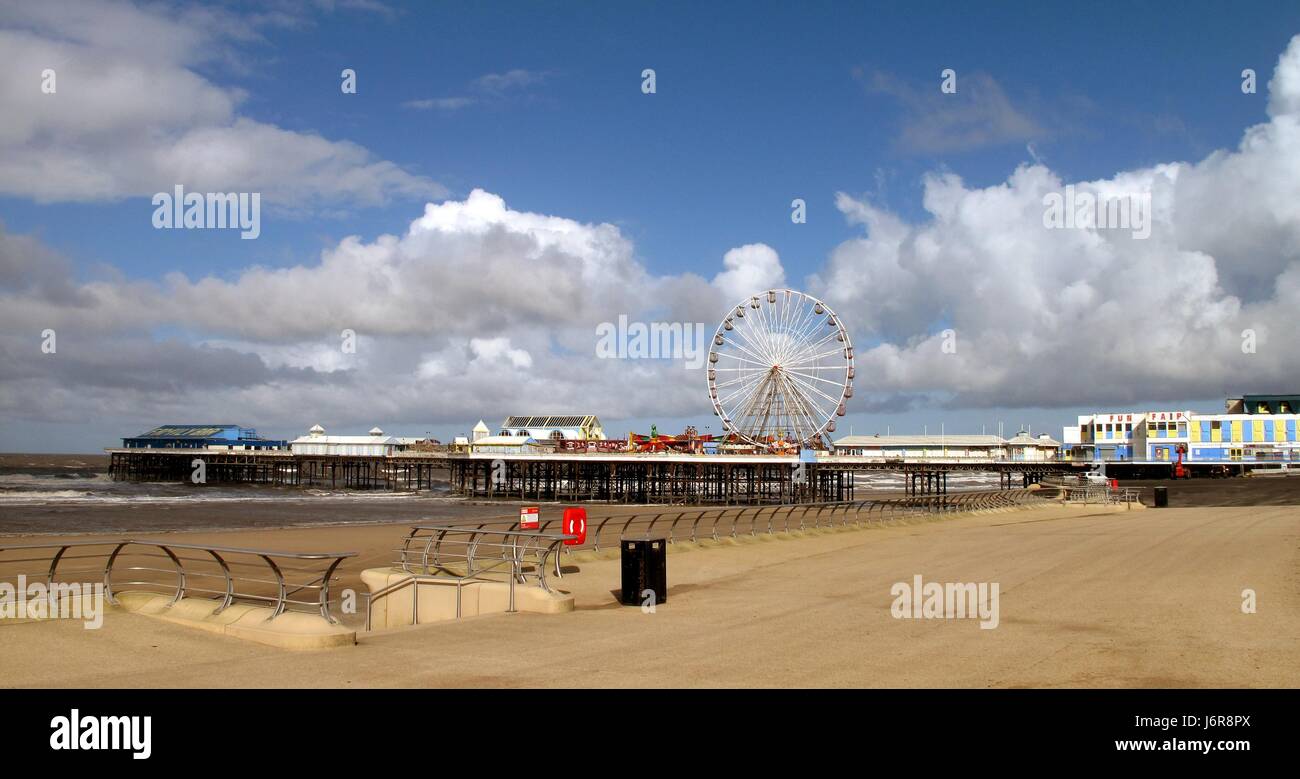 beach seaside the beach seashore england carousel strand enthusiasm ...