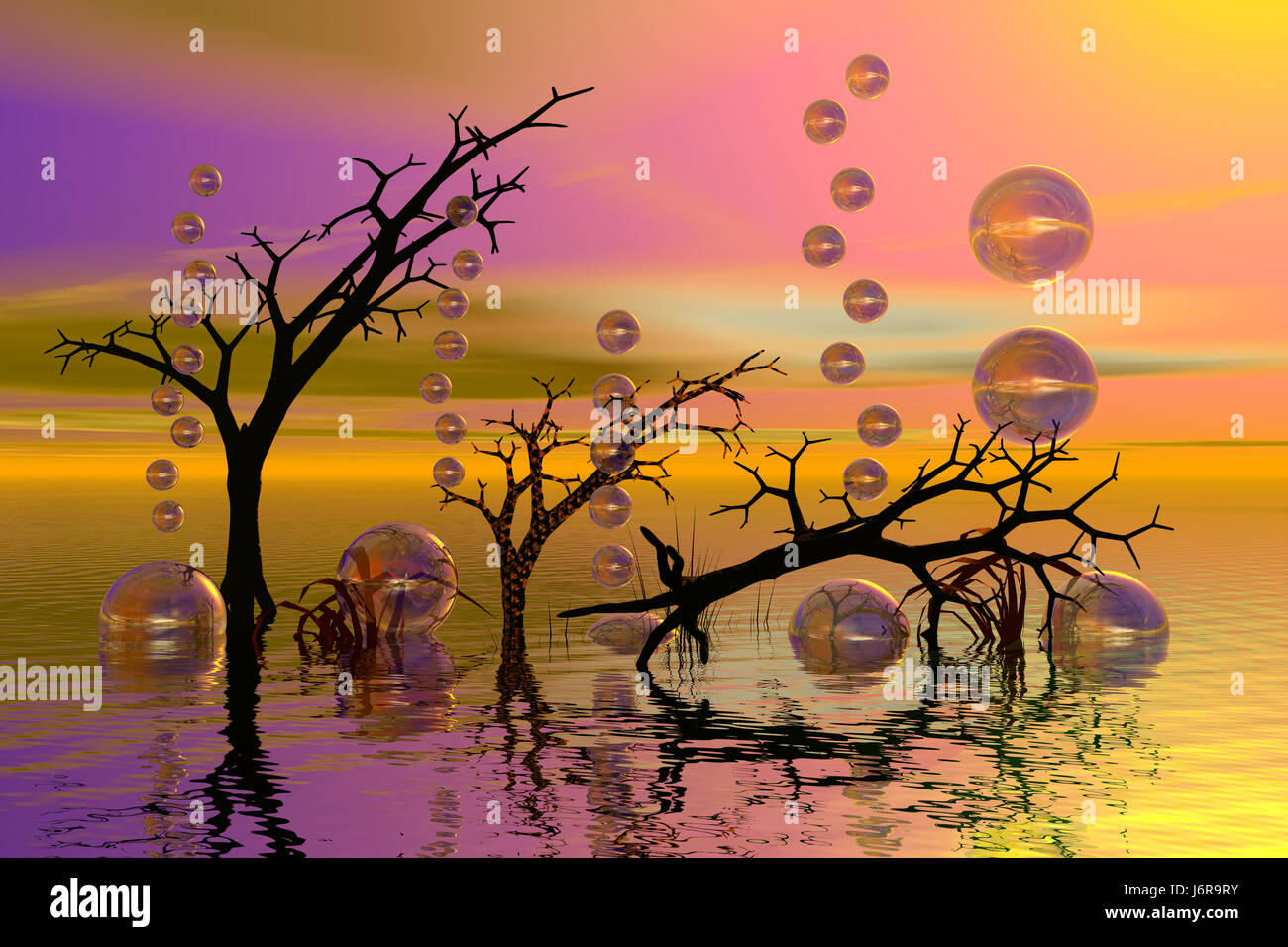 tree trees bubbles blow oxygen dead bowls blue symbolic tree trees ...