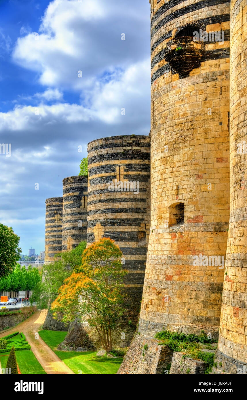 Angers Castle in the Loire Valley, France Stock Photo - Alamy