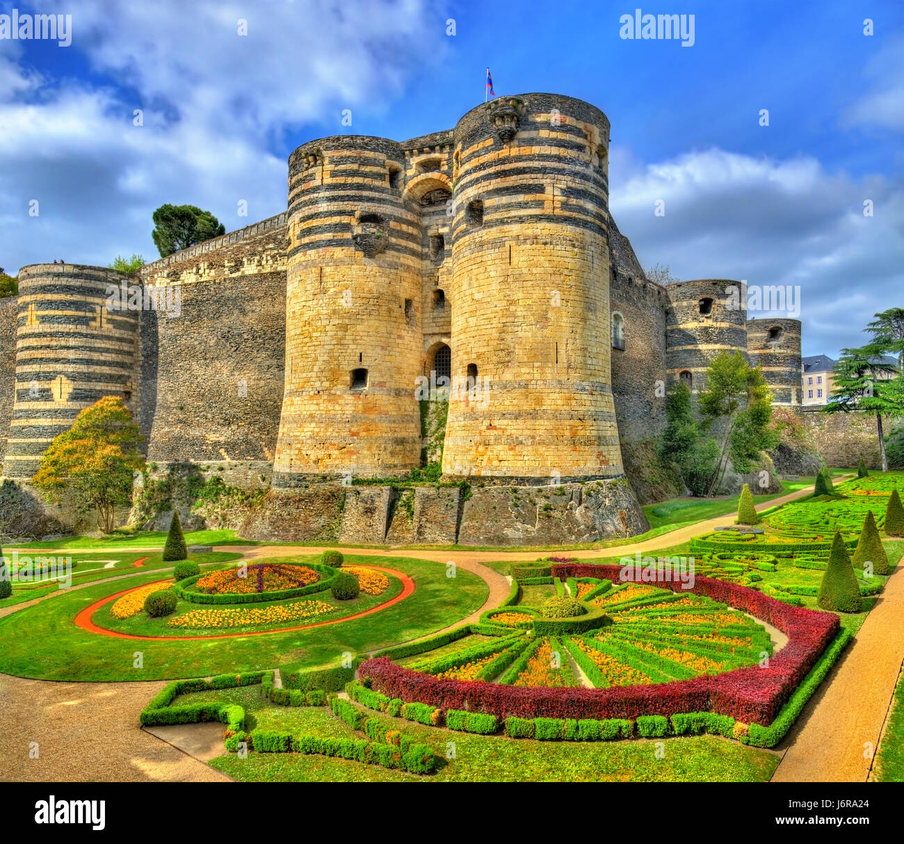 Angers Castle in the Loire Valley, France Stock Photo - Alamy