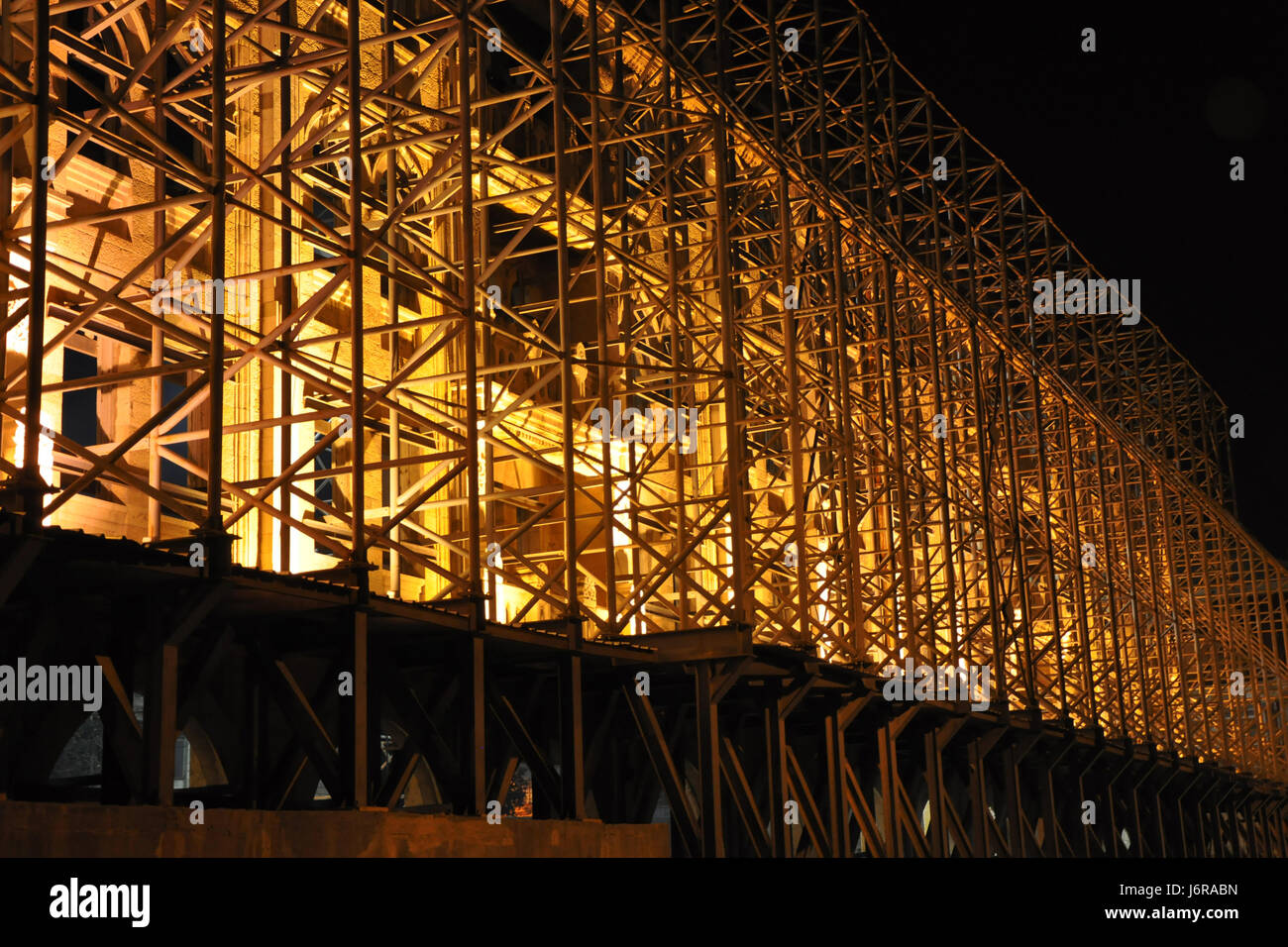 night nighttime decoration illumination frame building framework ...