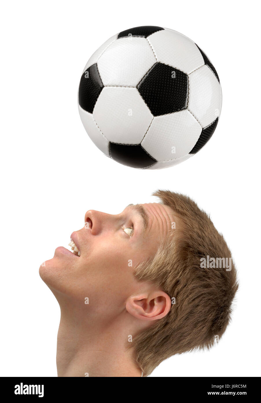 Action sport football header hi-res stock photography and images - Alamy