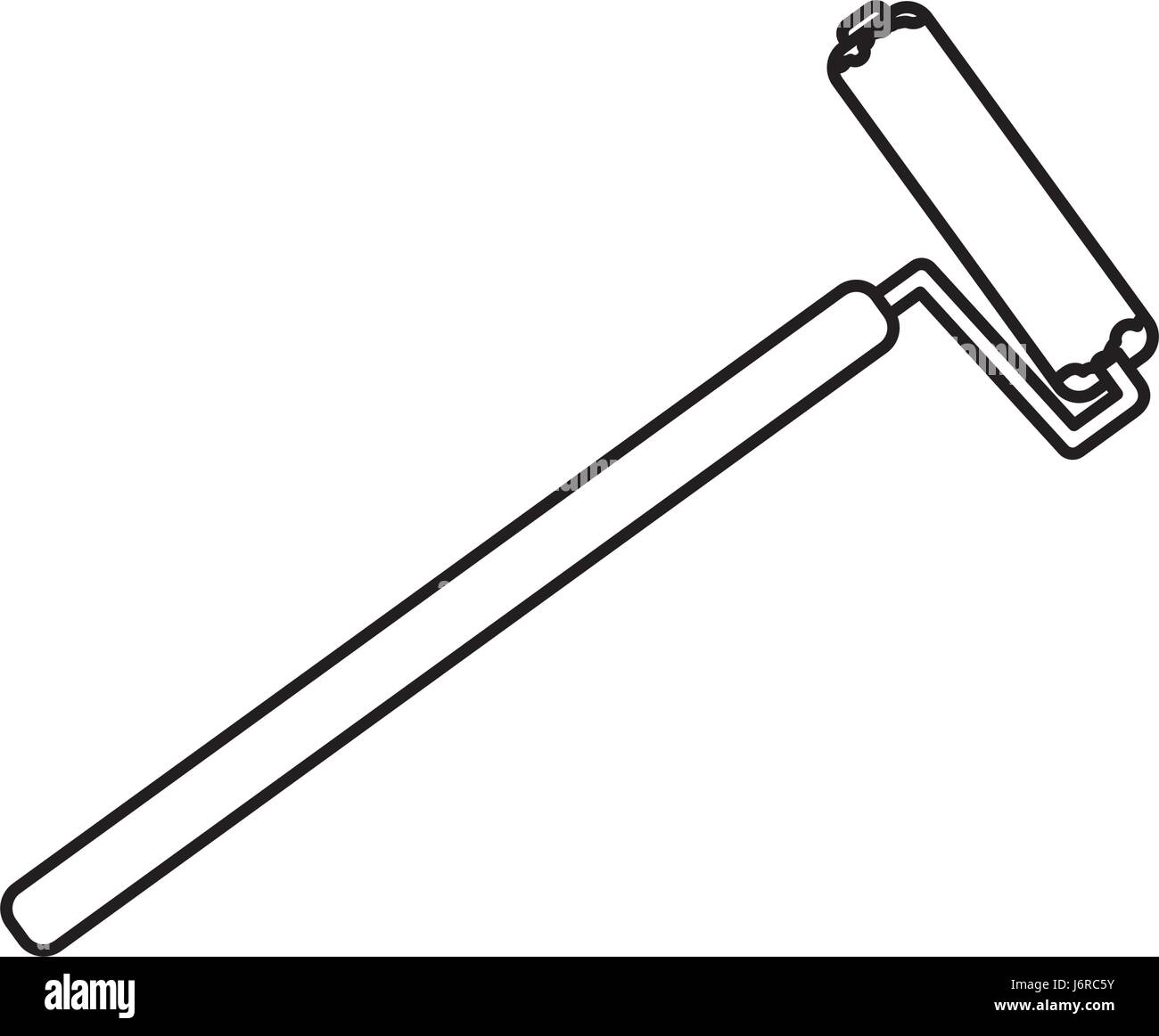 painting roller tool Stock Vector Image & Art - Alamy