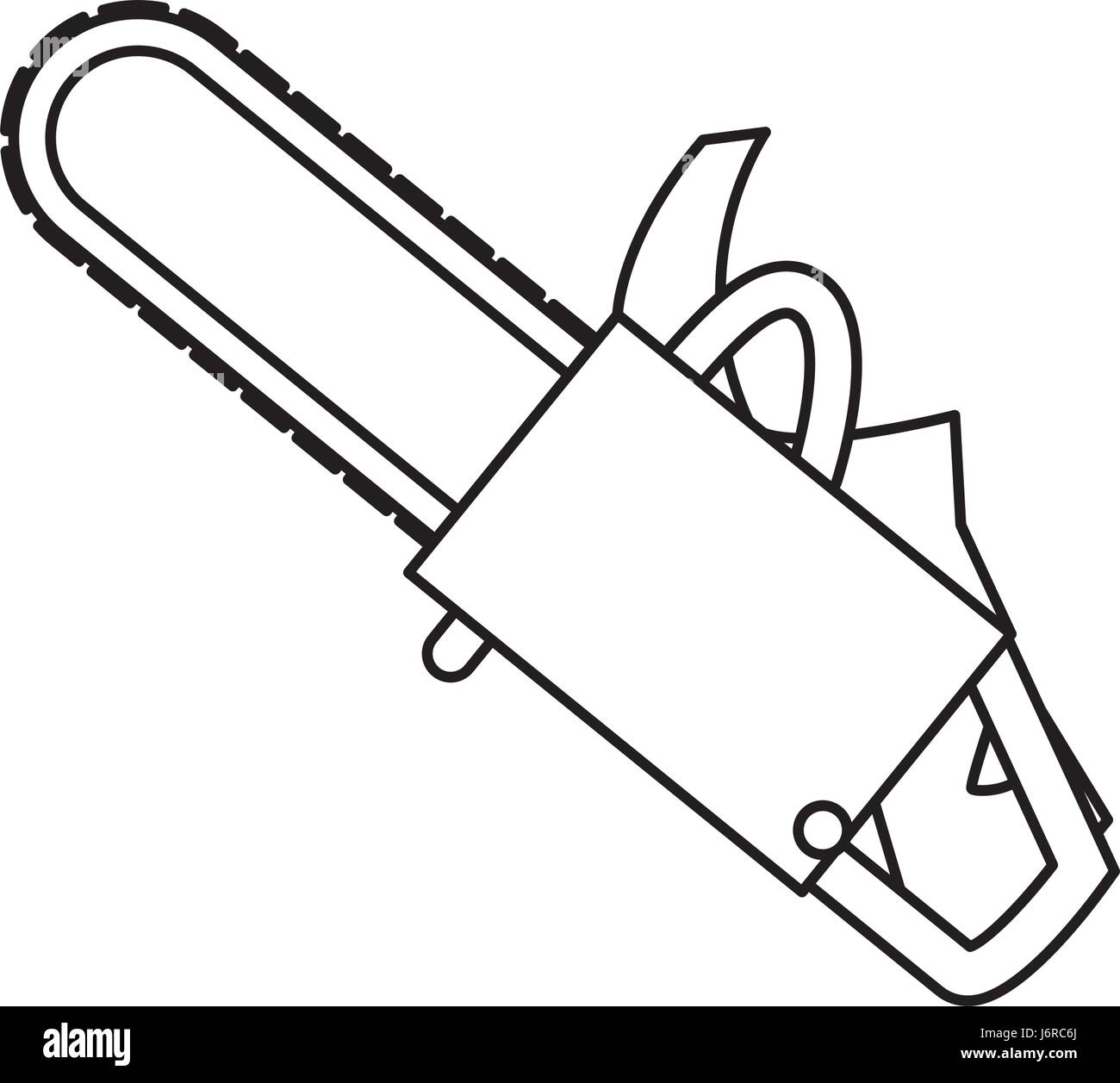 Chainsaw engine Black and White Stock Photos & Images - Alamy