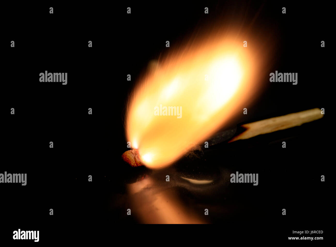 Burning match large flame lit hi-res stock photography and images - Alamy