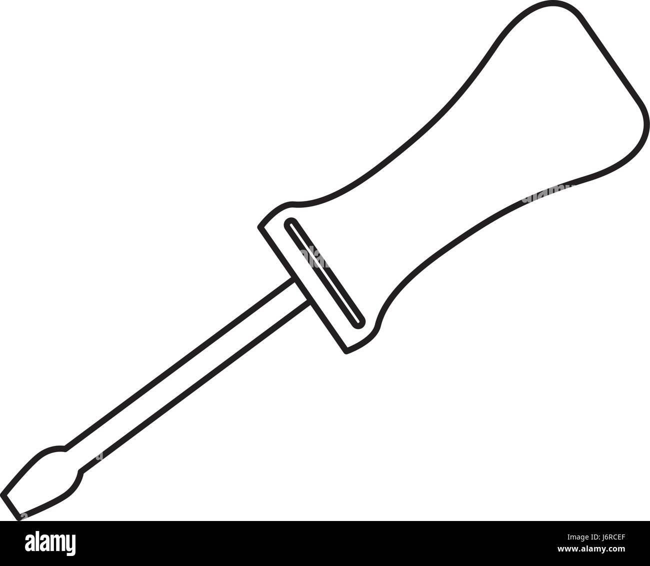 screwdriver tool object Stock Vector Image & Art - Alamy