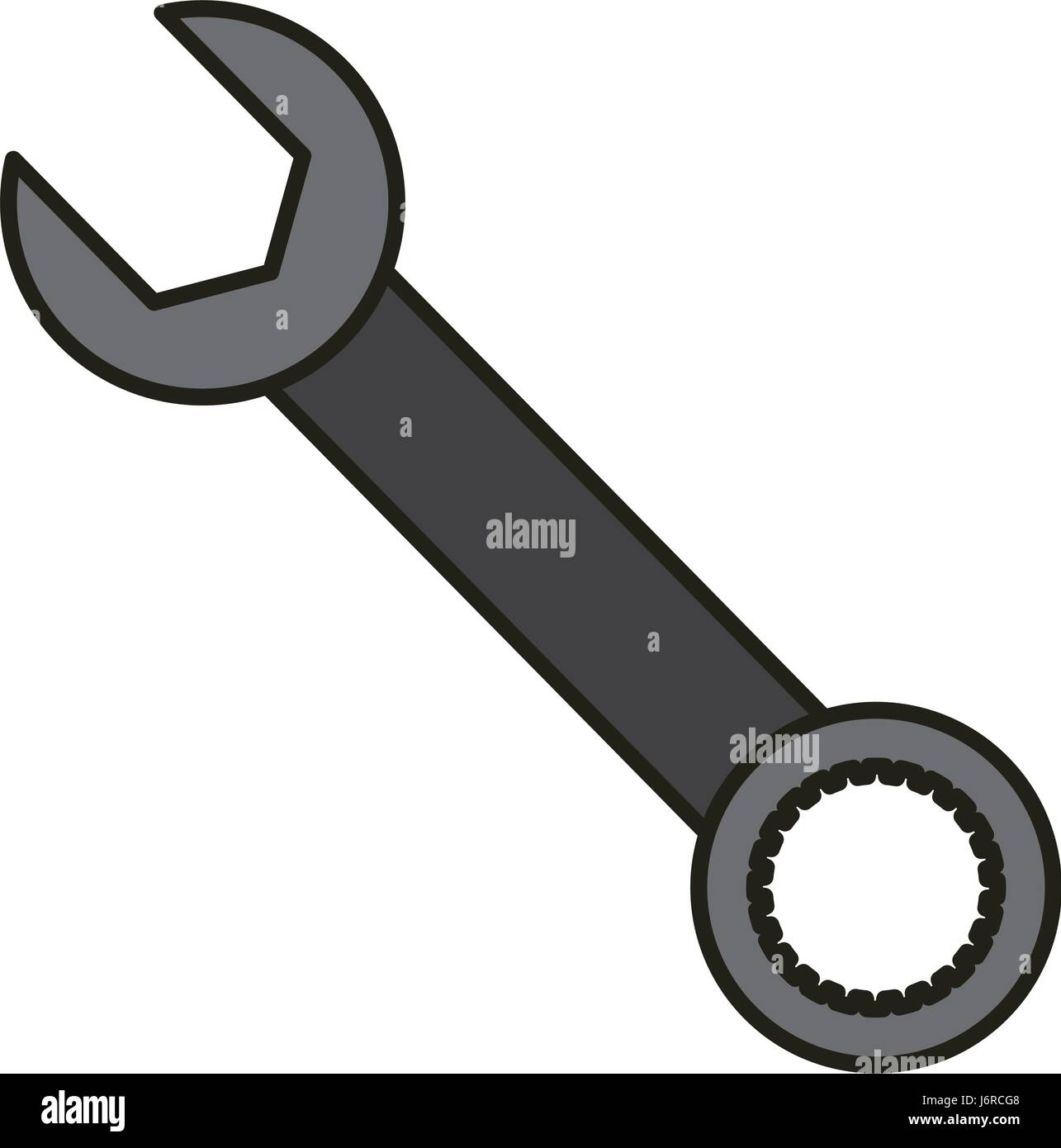 wrench tool object Stock Vector Image & Art - Alamy