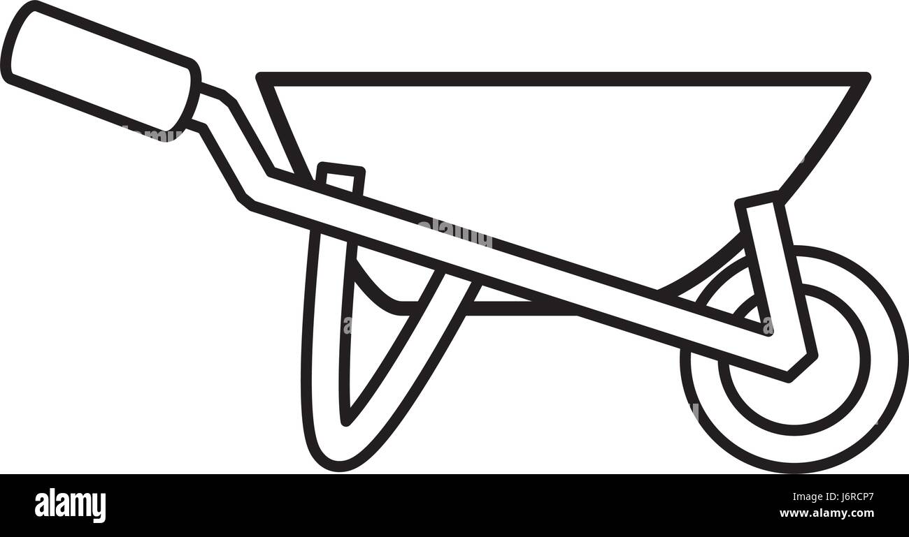 wheelbarrow construction tool Stock Vector Image & Art - Alamy