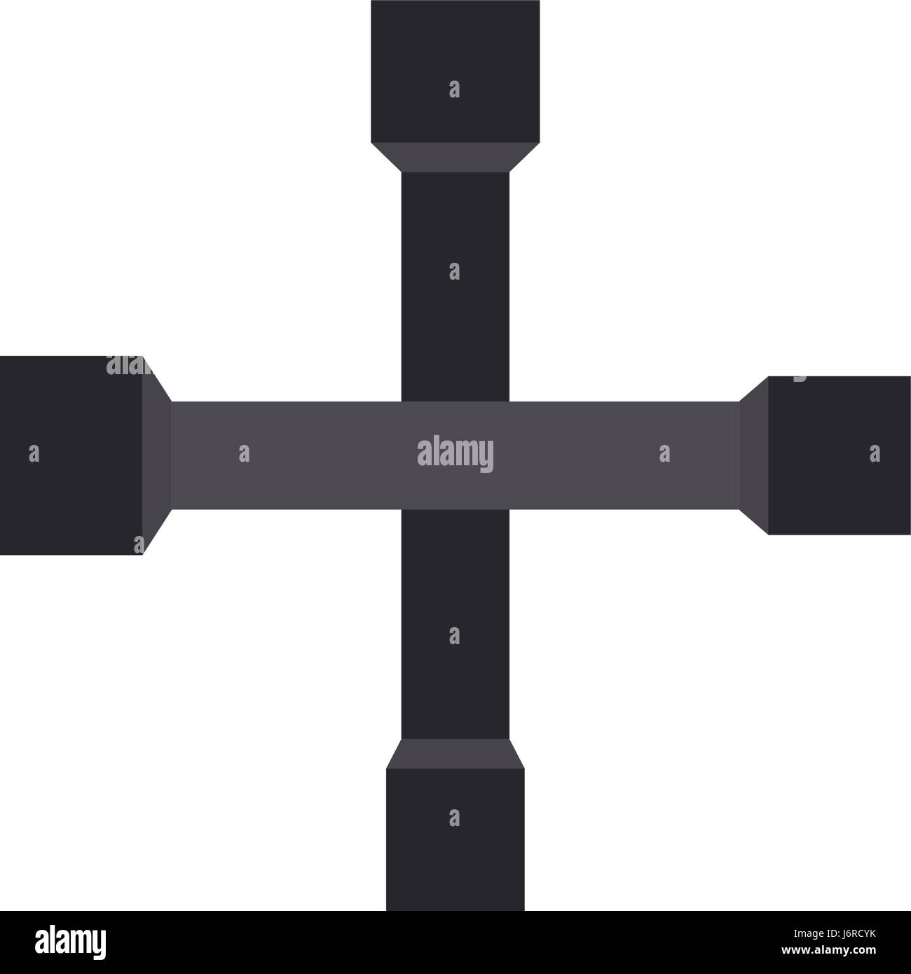 cross wrench tool Stock Vector Image & Art - Alamy