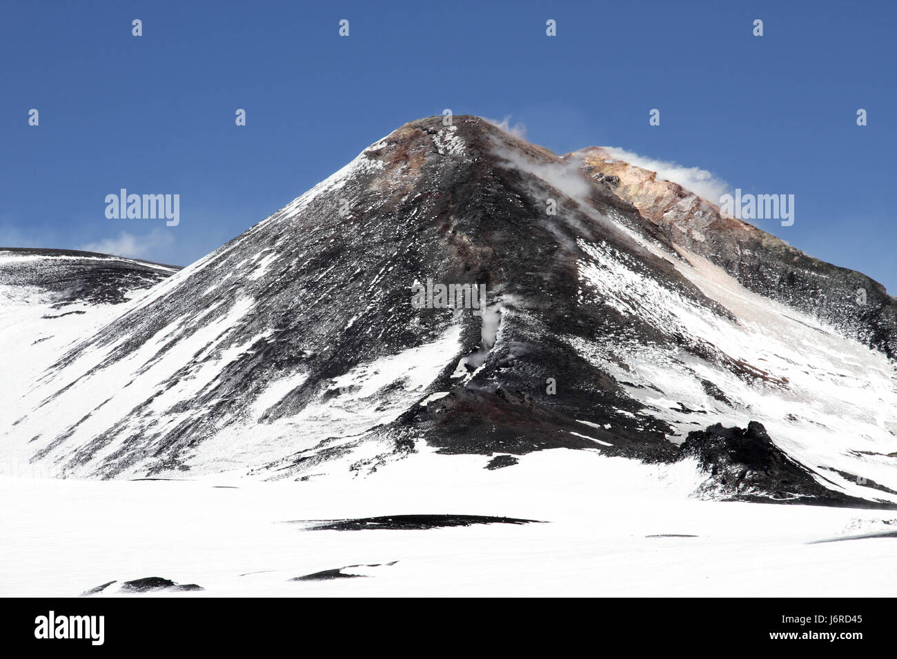 crater volcanic mountain mount assemble vulcan volcano smoke smoking ...