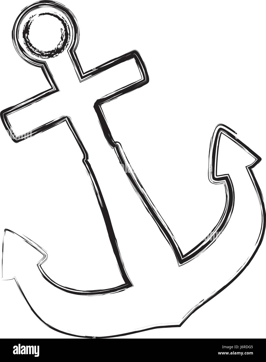 anchor nautical object Stock Vector Image & Art - Alamy