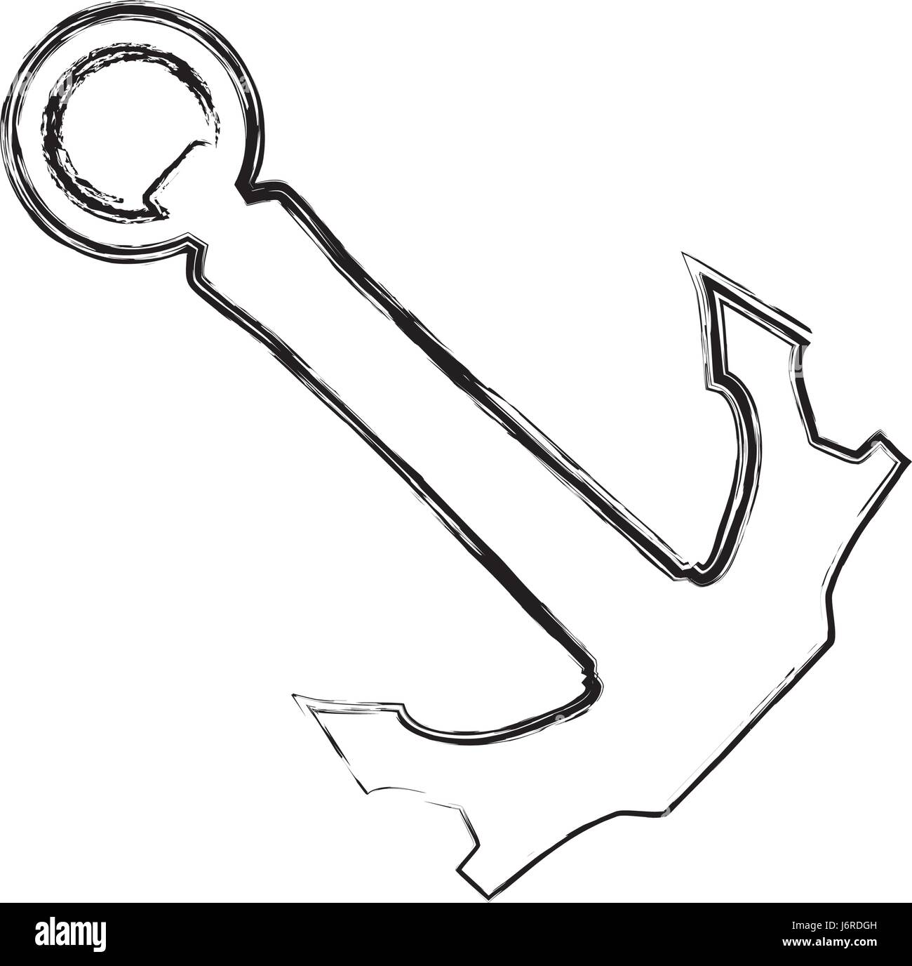 anchor nautical object Stock Vector Image & Art - Alamy