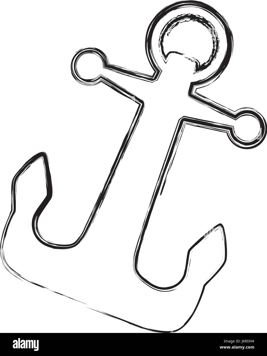 anchor nautical object Stock Vector Image & Art - Alamy