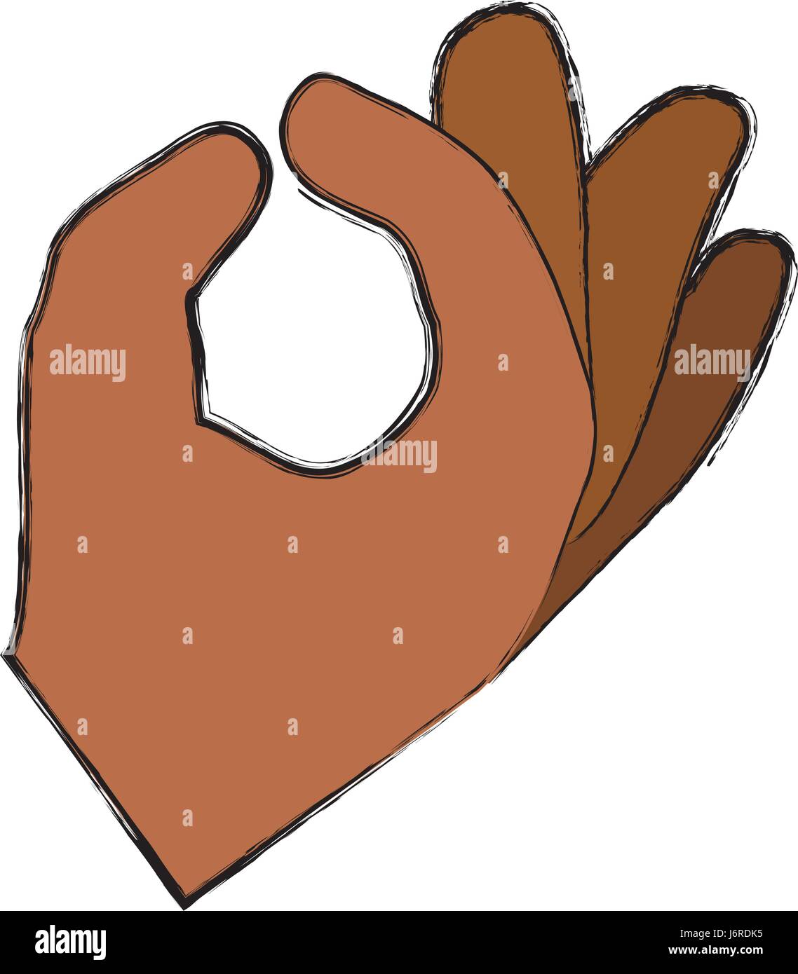 gesture ok hand Stock Vector Image & Art - Alamy