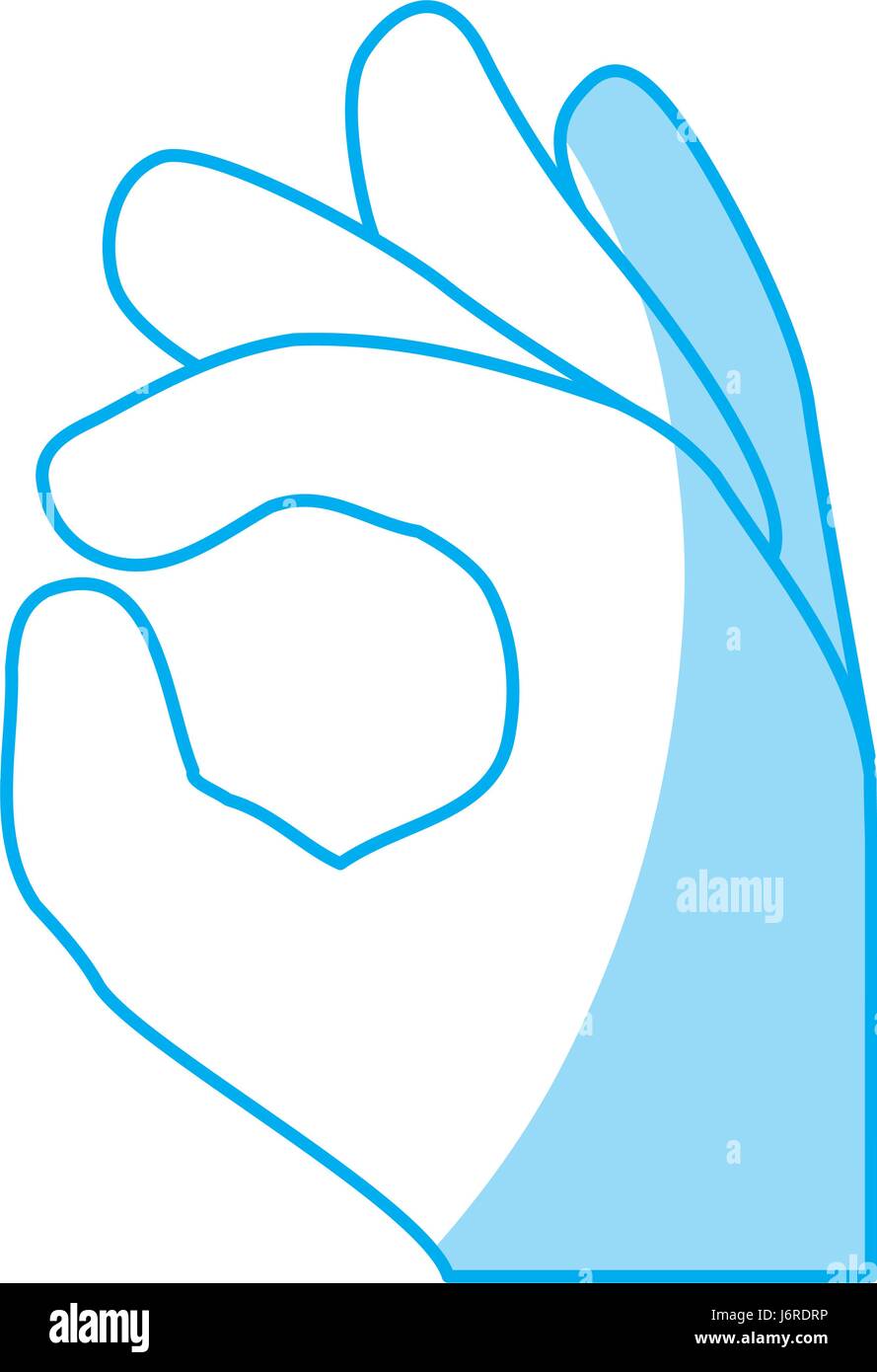 gesture ok hand Stock Vector Image & Art - Alamy