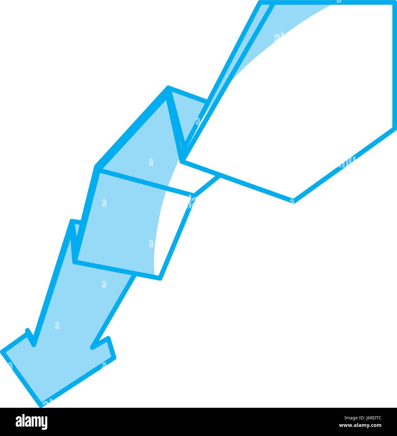decreasing arrow business Stock Vector Image & Art - Alamy
