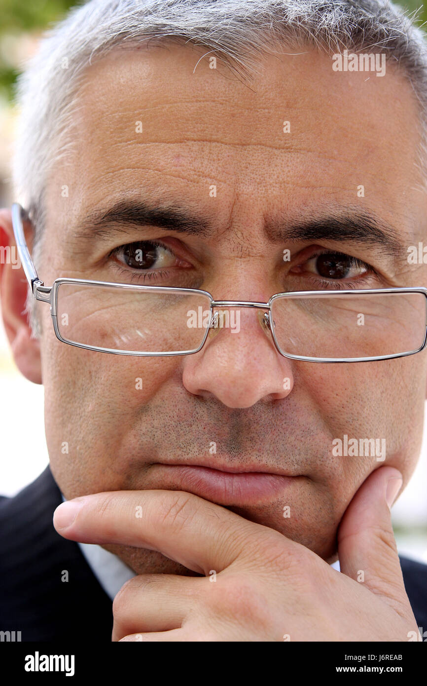 meditative look glancing see view looking peeking looking at spectacles ...