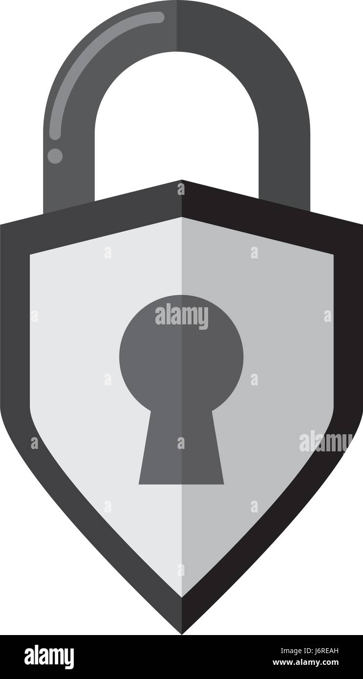 padlock security shield Stock Vector Image & Art - Alamy