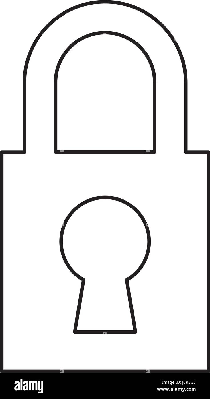 padlock security object Stock Vector Image & Art - Alamy