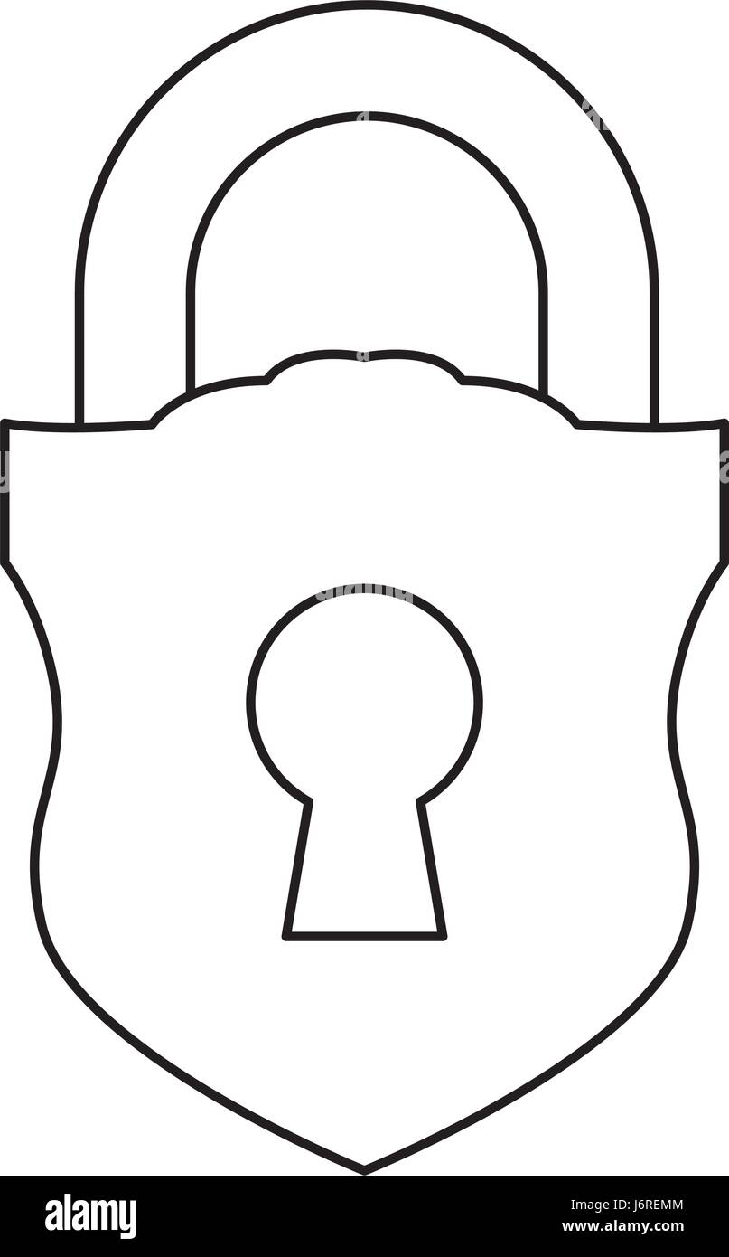 padlock security object Stock Vector Image & Art - Alamy