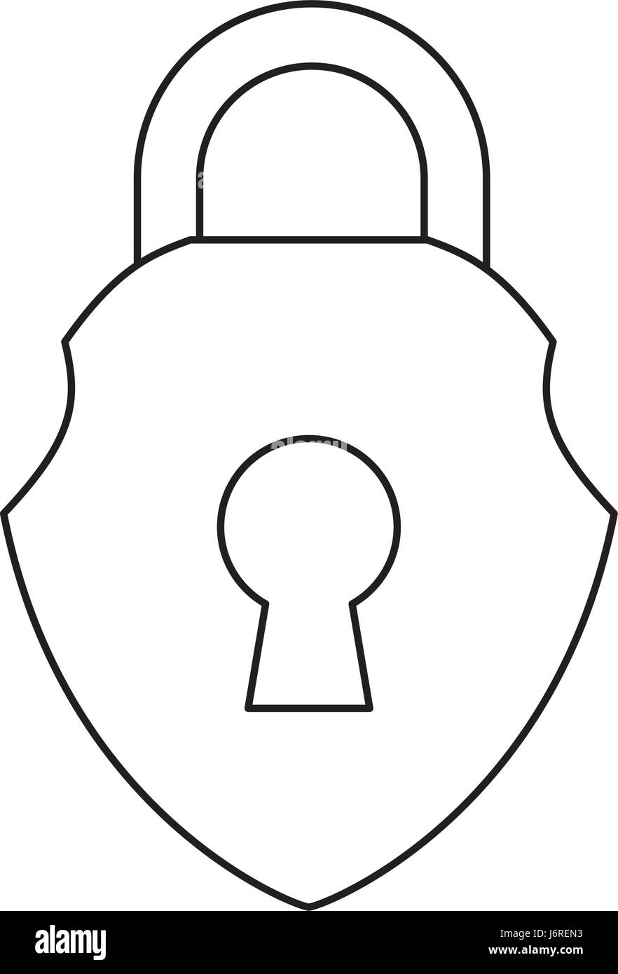 padlock security object Stock Vector Image & Art - Alamy