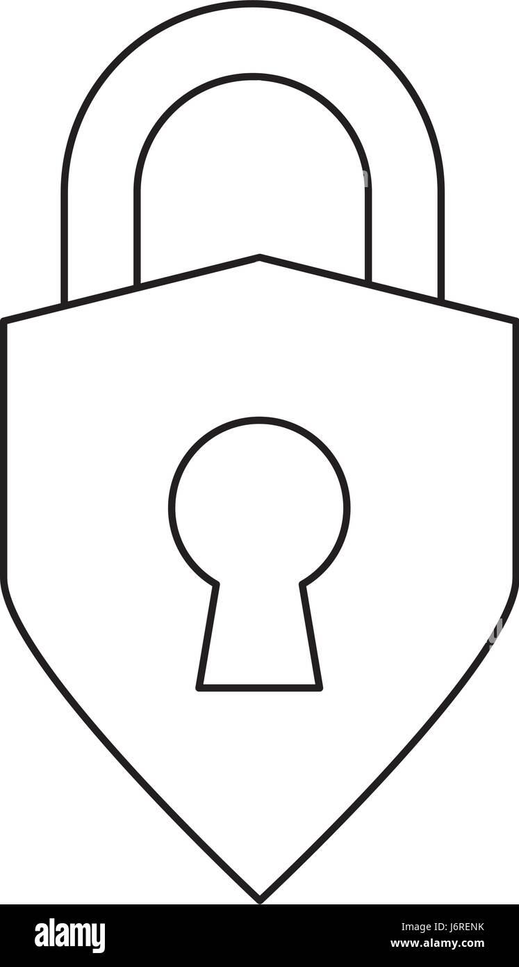 padlock security object Stock Vector Image & Art - Alamy