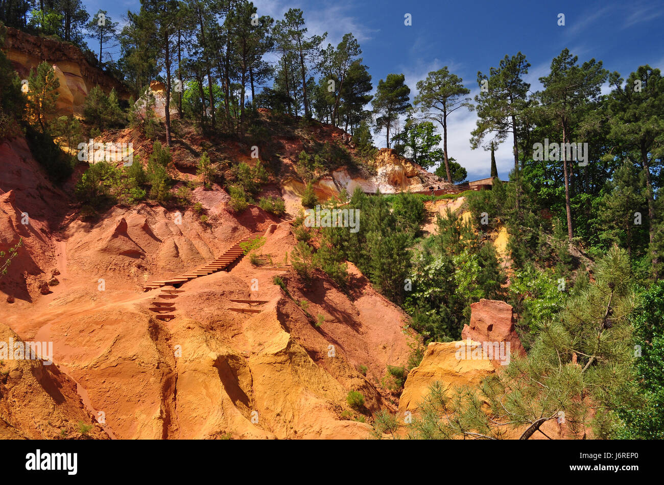 ochre mine in roussillon Stock Photo - Alamy