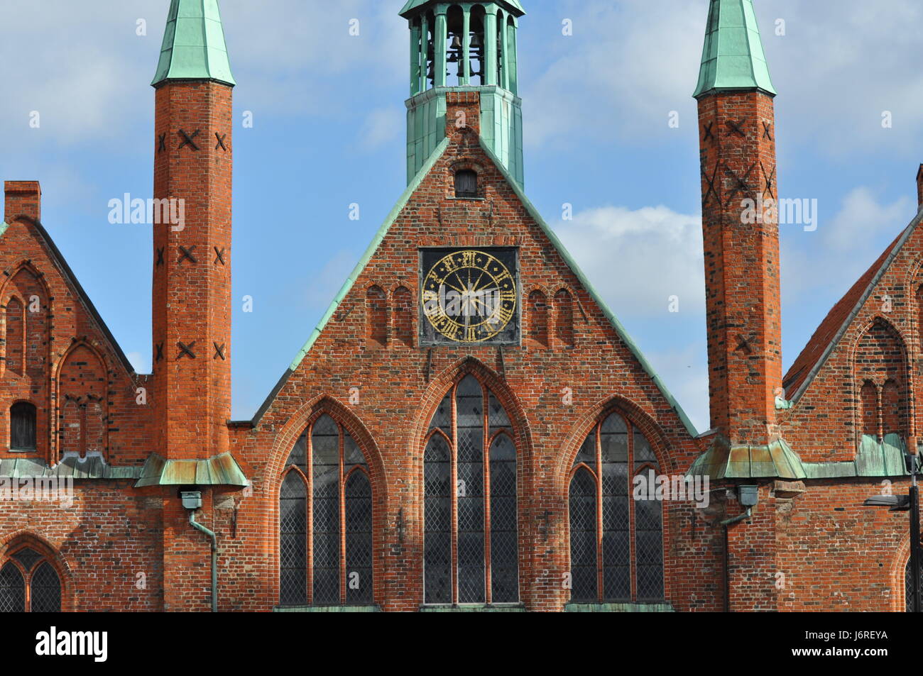 Hanseatic city poorhouse gothic luebeck brick middle ages tower ...