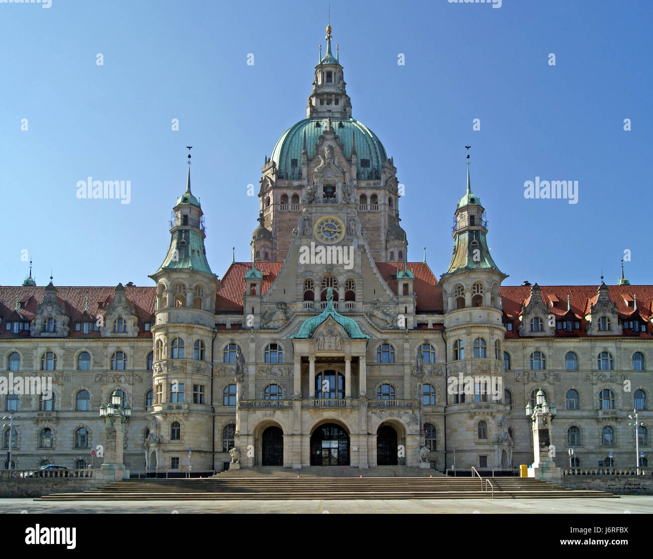 portal neues rathaus - hannover Stock Photo - Alamy
