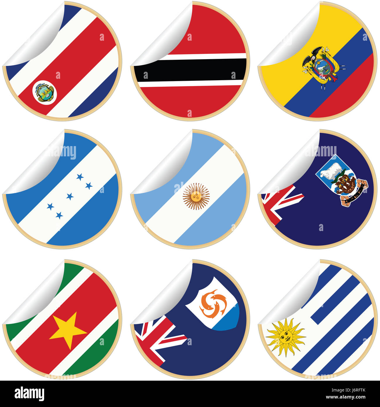 emblem flag community banner country badge frame gloss village market ...