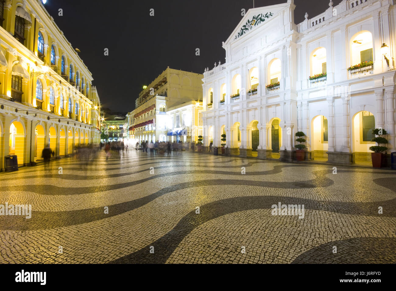 fountain square landmark macau blue travel religion church city town ...