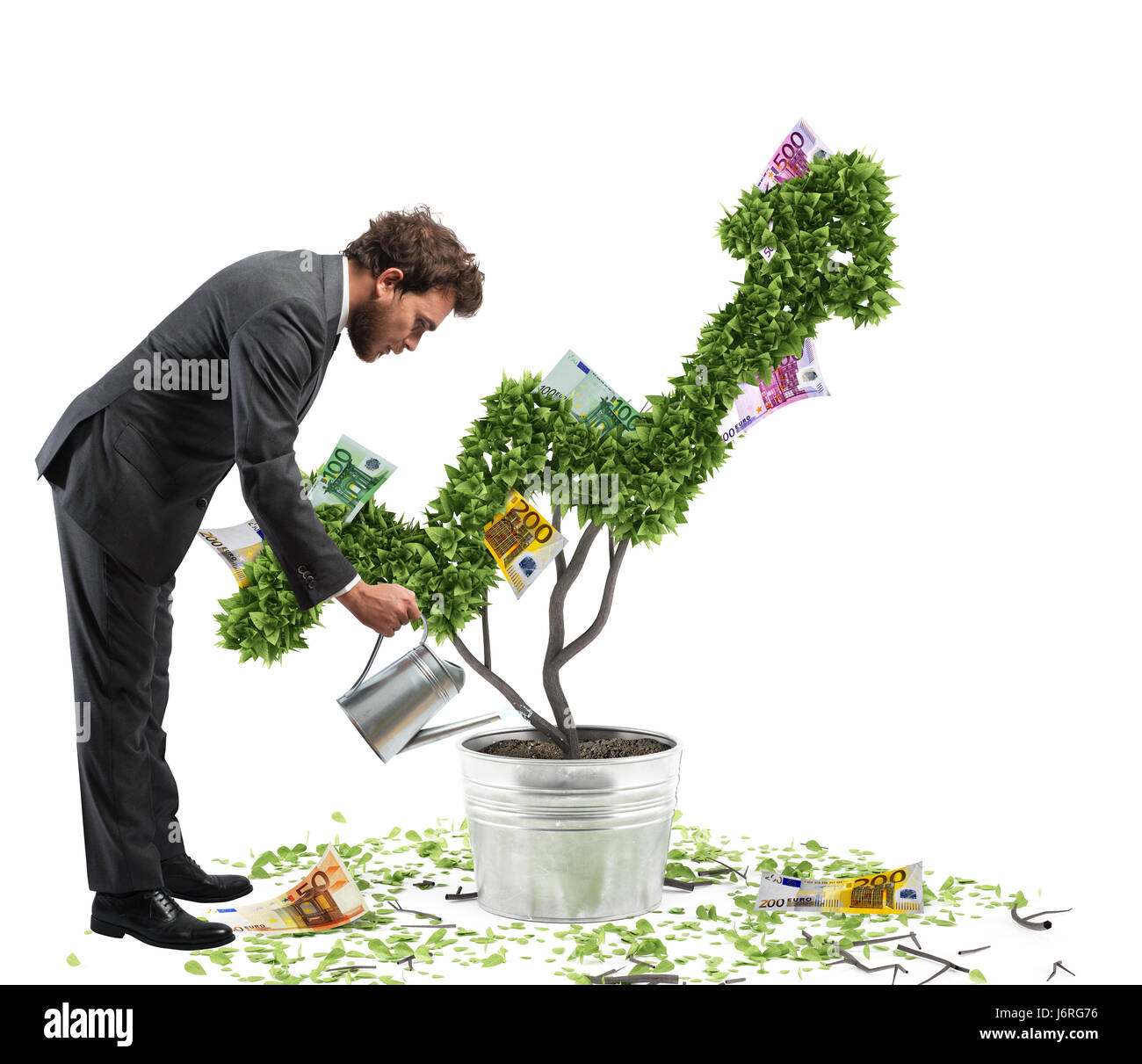 Man economy graph hi-res stock photography and images - Alamy