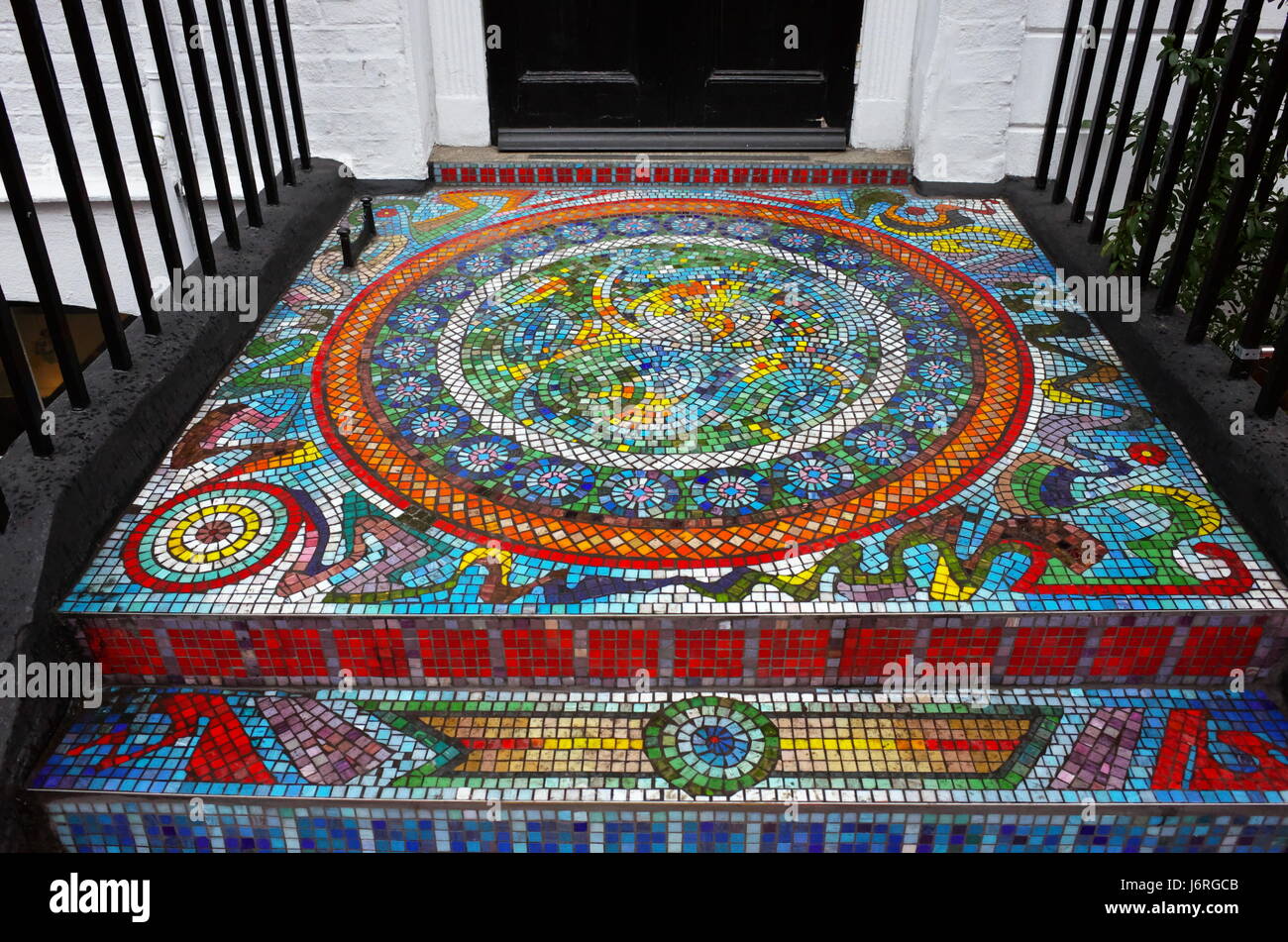 colourful mosaic doorsteps Stock Photo - Alamy