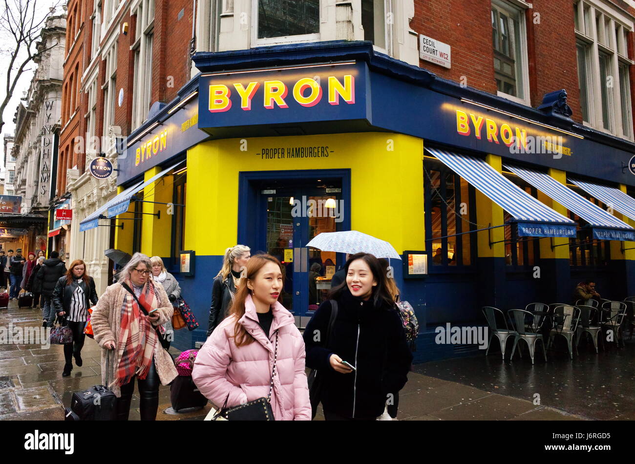 Byron Proper Hamburgers in London, UK Stock Photo - Alamy