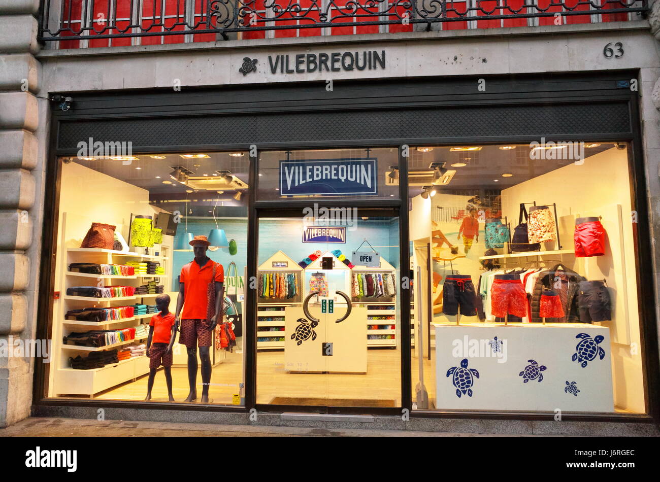 VILEBREQUIN store on Regent Street, London, UK Stock Photo - Alamy