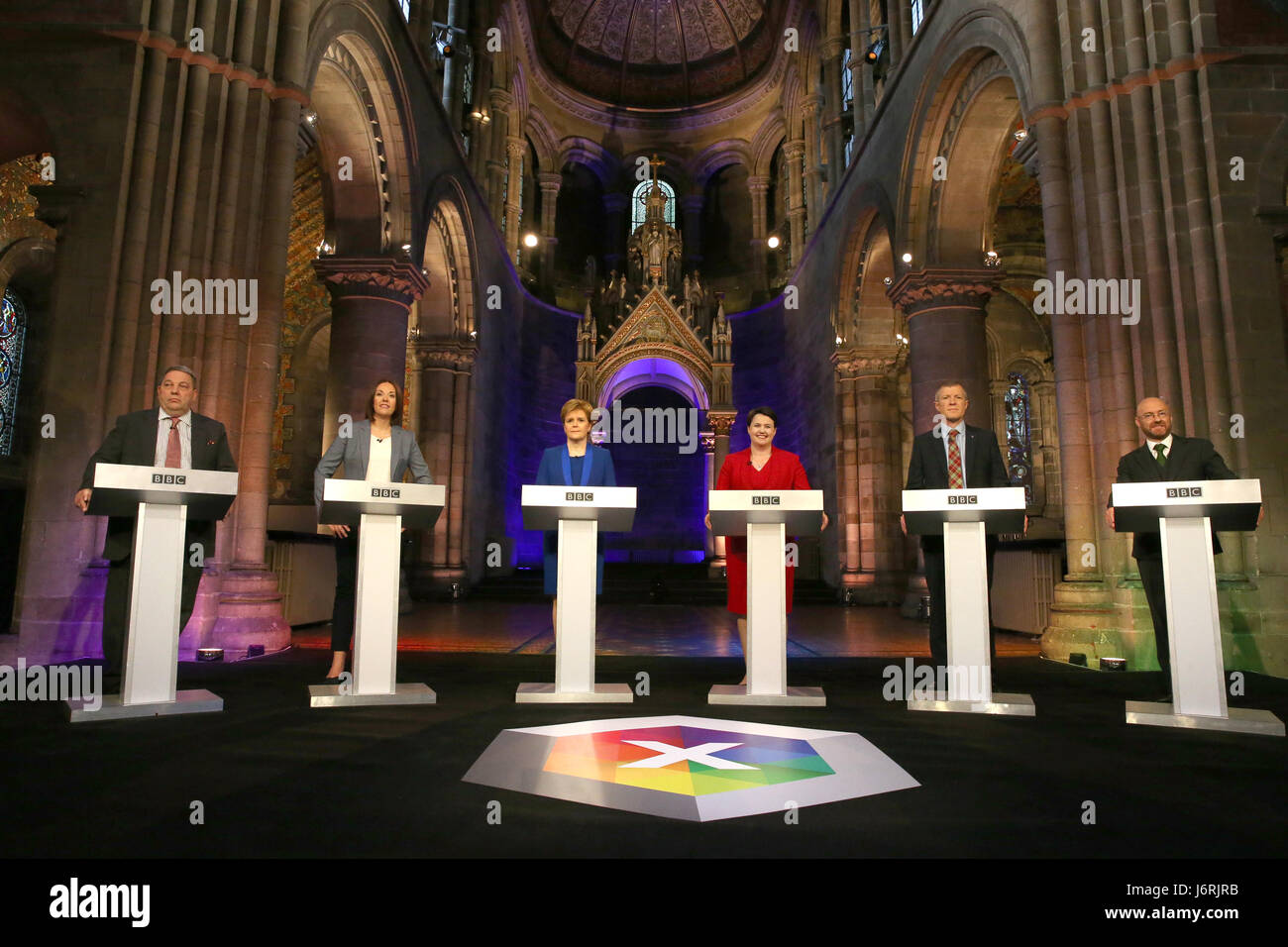 (left to right) UKIP Scotland's David Coburn, Scottish Labour leader ...