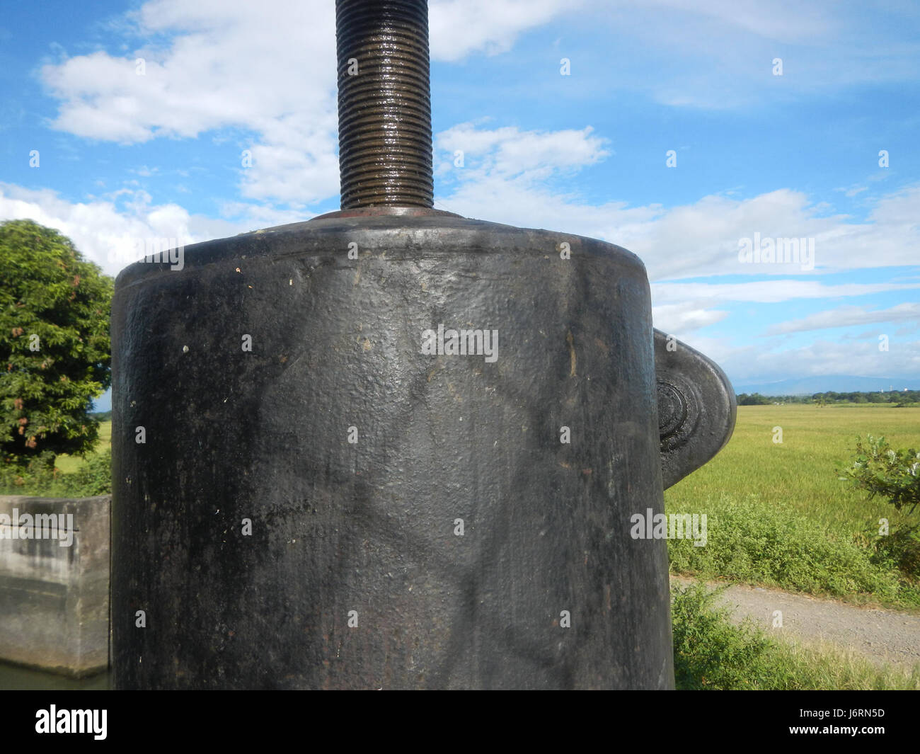 This image shows the landscape of agricultural land in Bustos, Bulacan ...