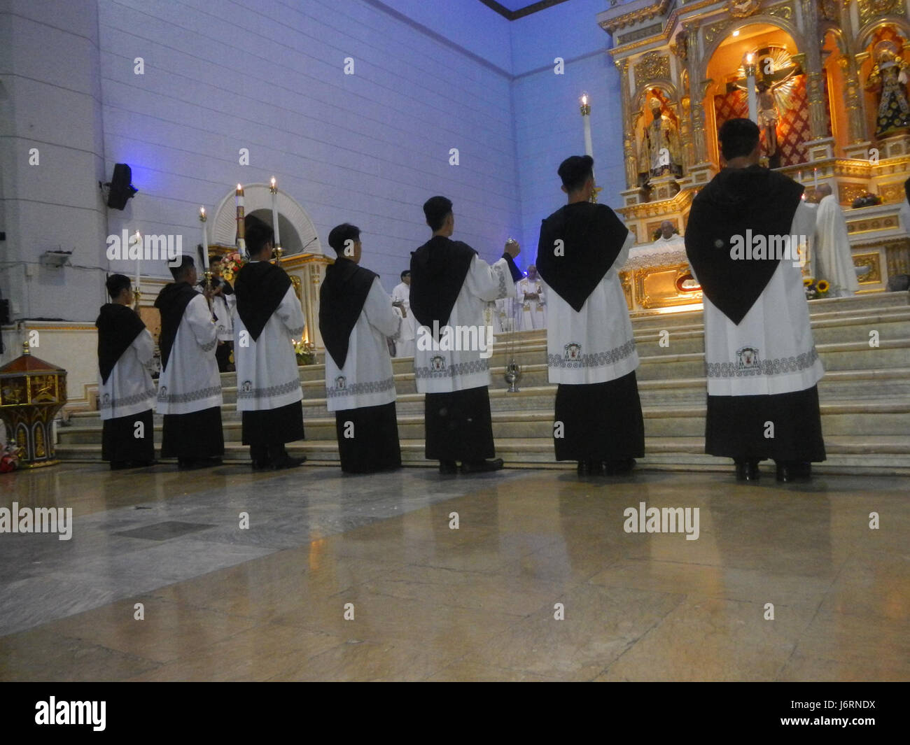 This image captures the solemn dedication and consecration ceremony of ...