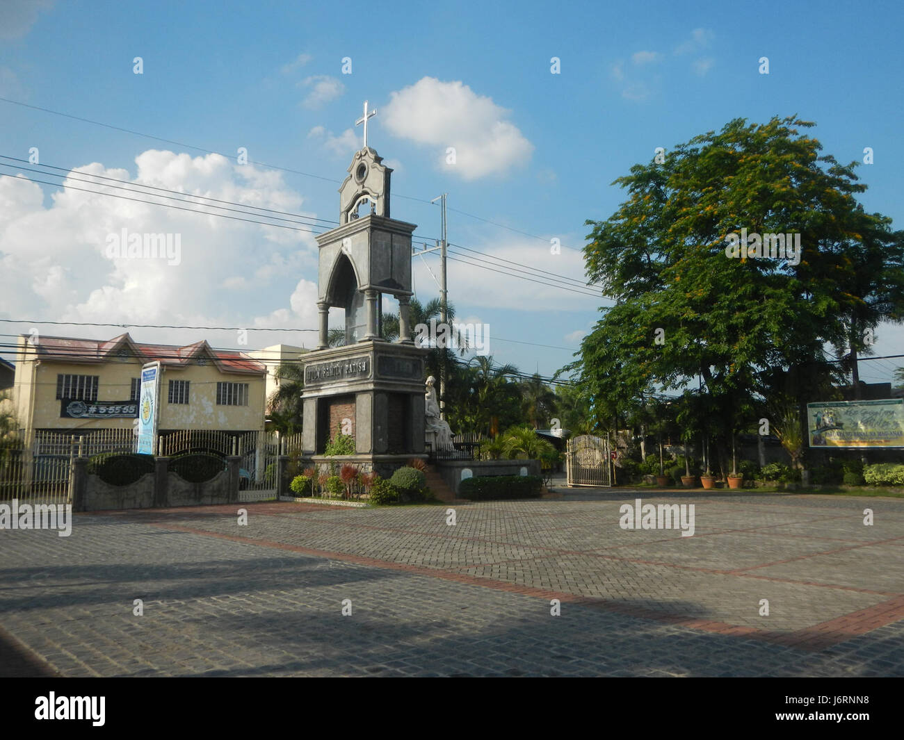 A photograph of the Holy Family Parish in Violeta Village, Santa Cruz ...