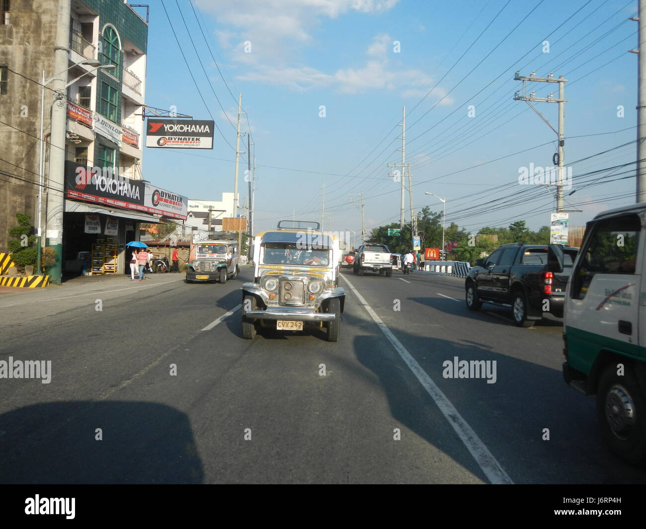 This section of the MacArthur Highway in Malolos City, Bulacan, is an ...