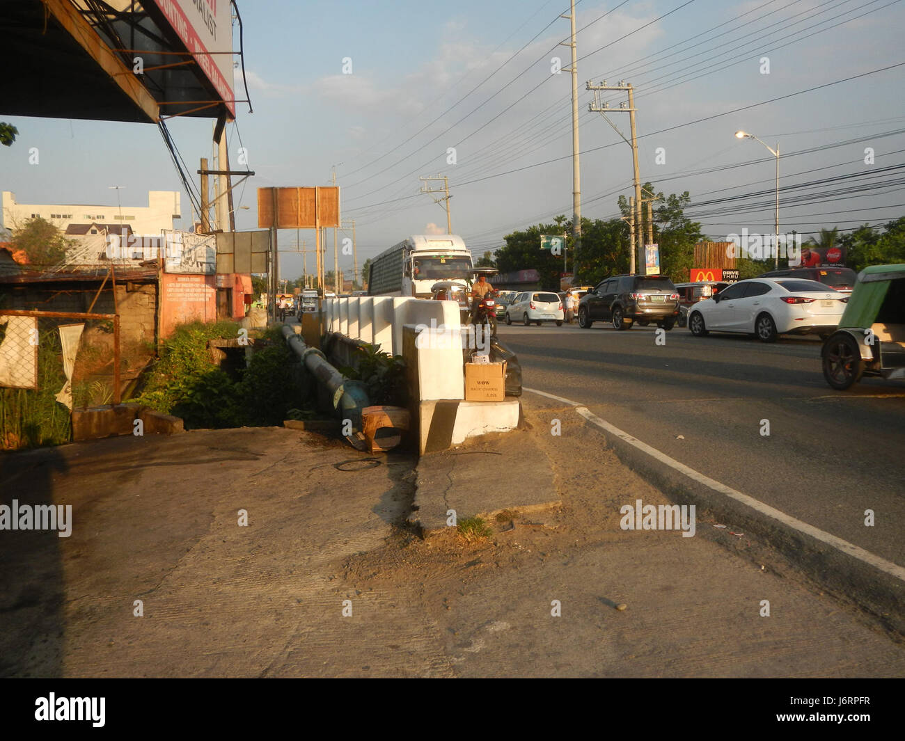 A photograph of the overpass bridge in Malolos City, Bulacan ...